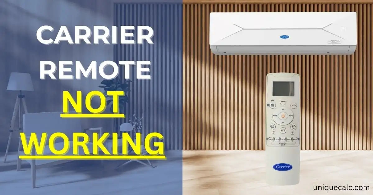 Carrier AC Remote Control Not Working? 9 Easy Fixes That Actually Work